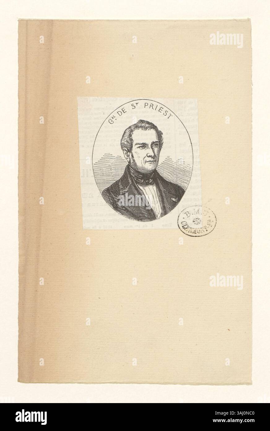 This wood engraving from the Boyer collection portrays Emmanuel Louis ...