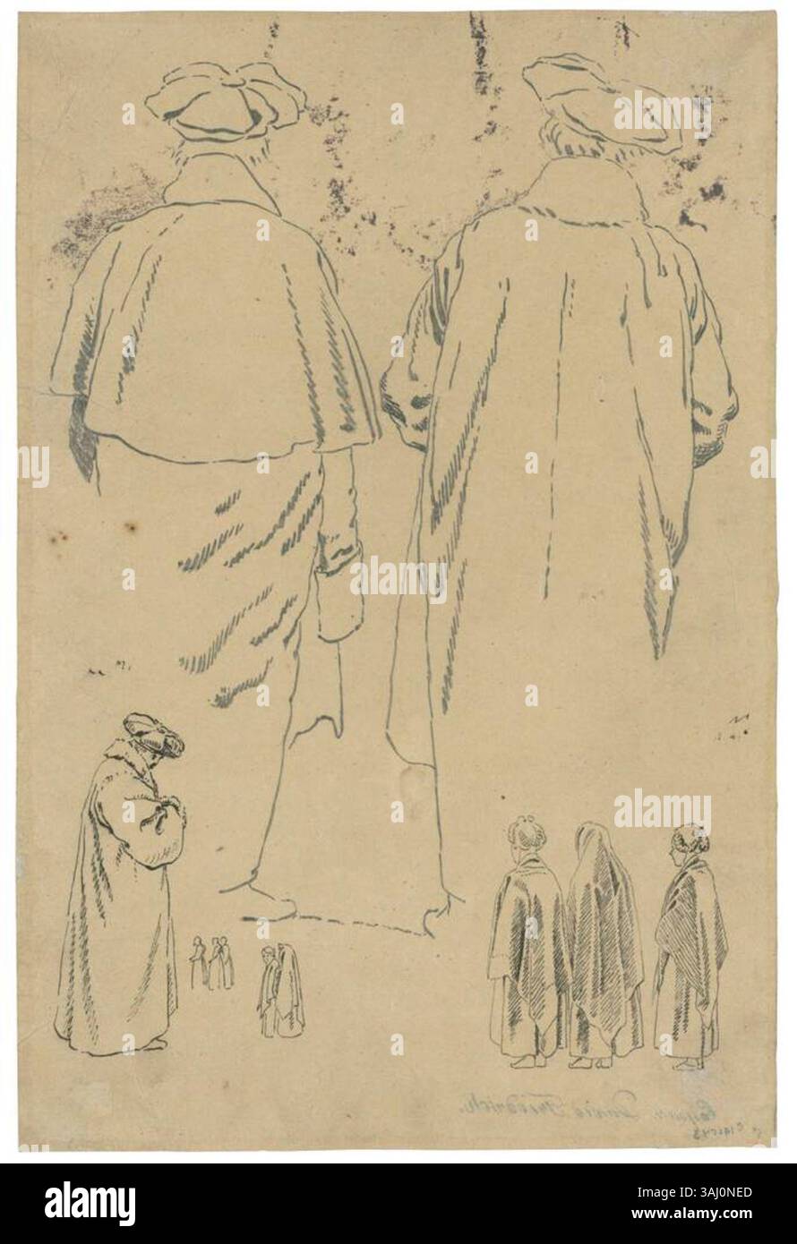 This drawing by Caspar David Friedrich (1835) depicts two male figures ...