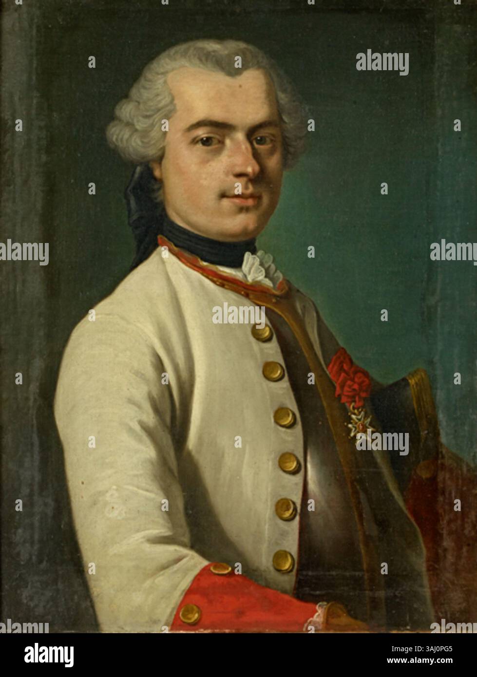 Portrait of a member of the Geffrard de la Motte family, painted by ...