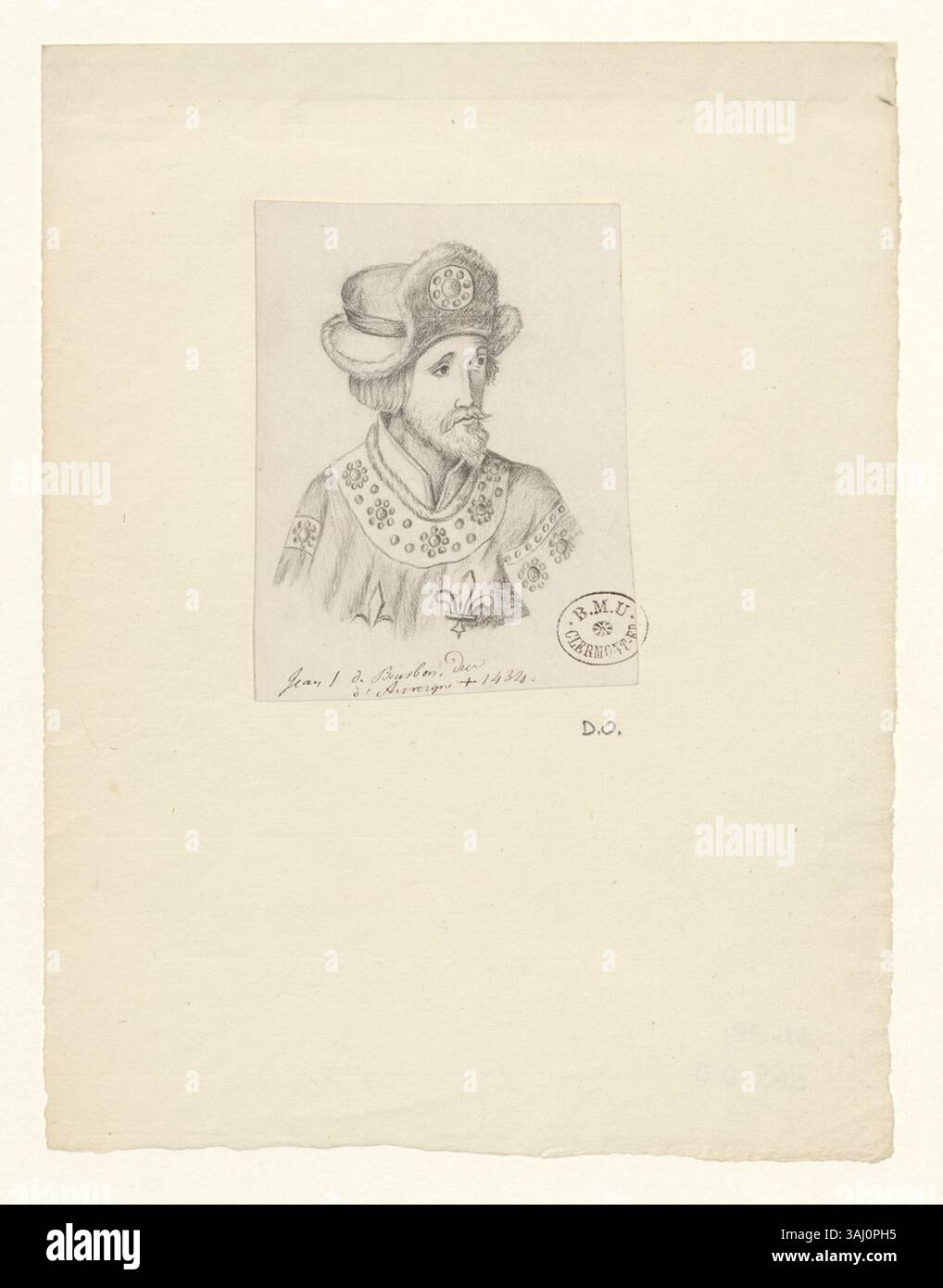 BOYER 365 is a drawing featuring Jean I de Bourbon, Duke of Auvergne ...