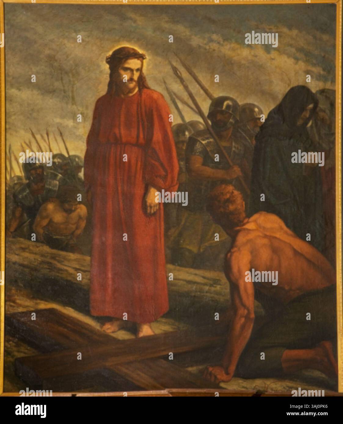 Constantin Meunier’s sculpture depicts Simon of Cyrene helping Jesus ...