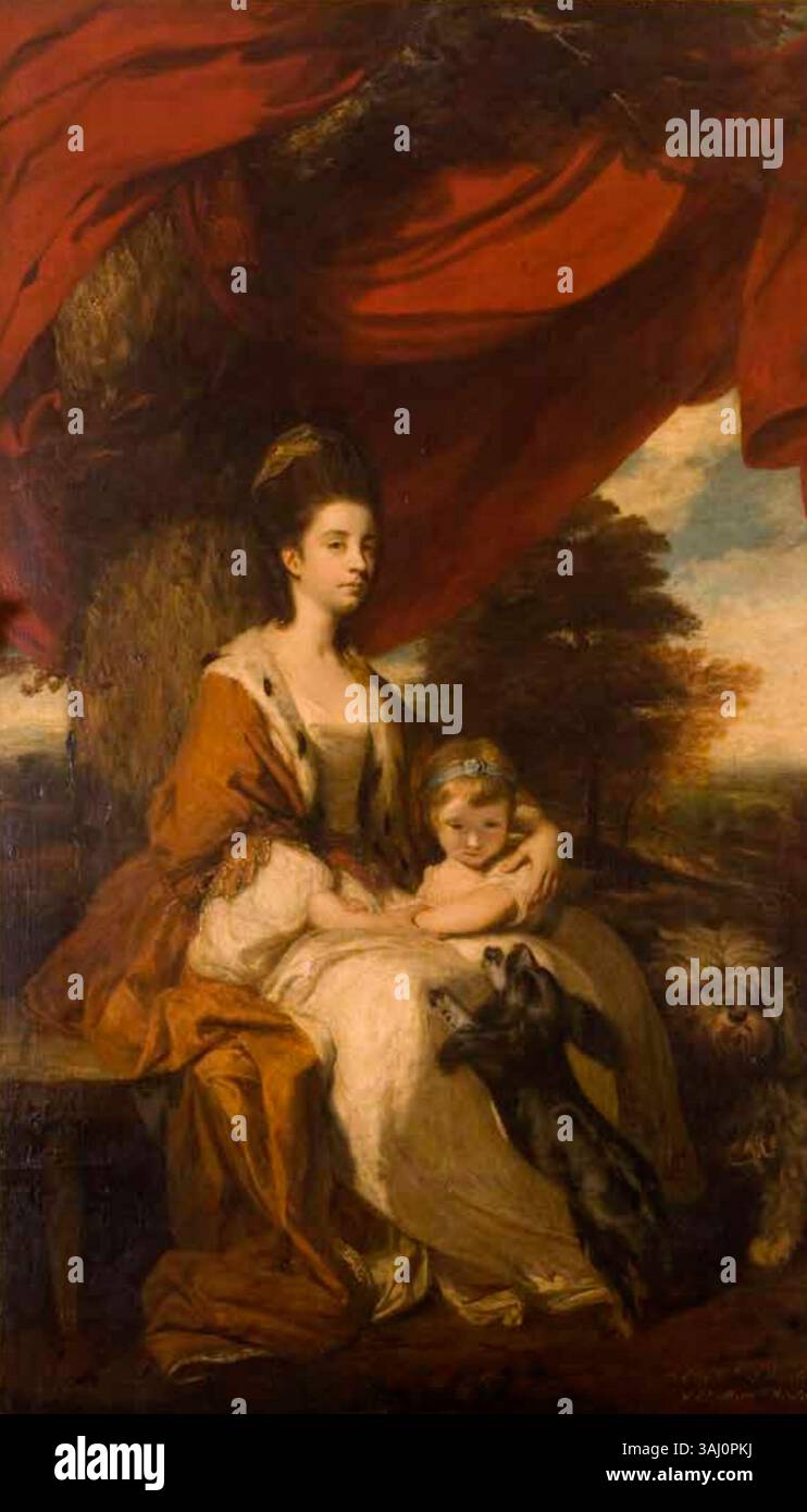 A portrait by Joshua Reynolds featuring Elizabeth Montagu, Duchess of ...