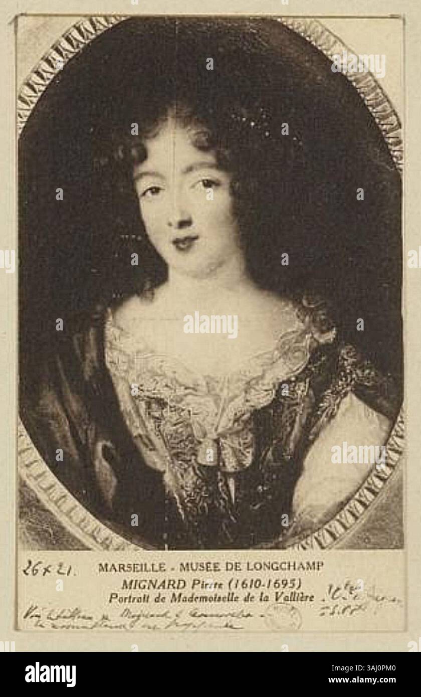 This 17th-century portrait by Pierre Mignard depicts Françoise-Louise ...