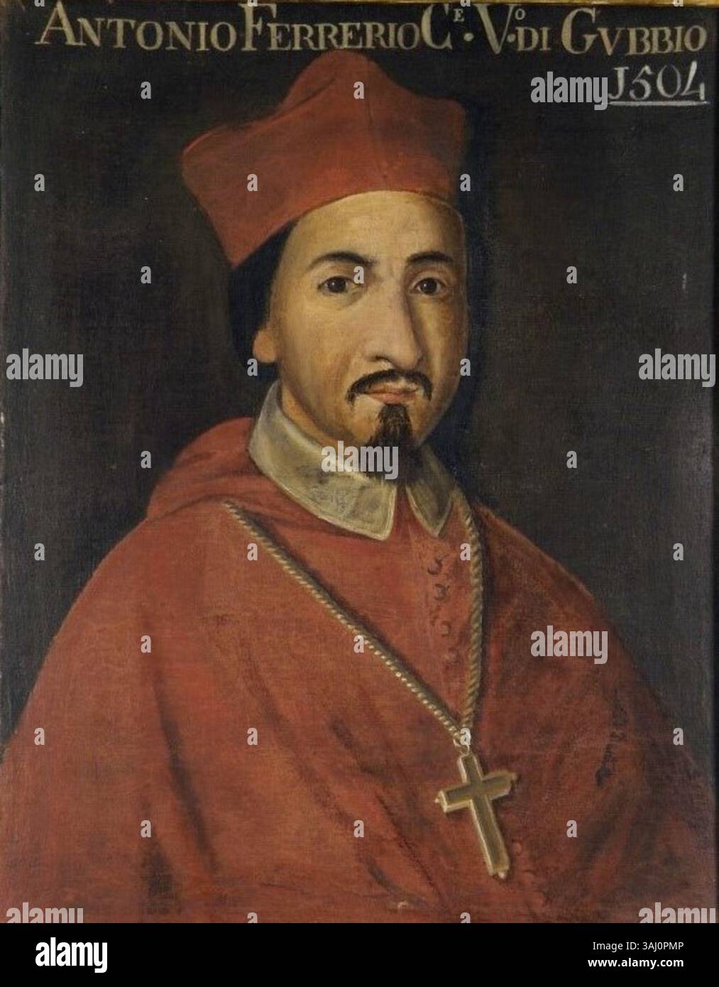 This 19th-century portrait by the Eugubino School depicts Bishop ...