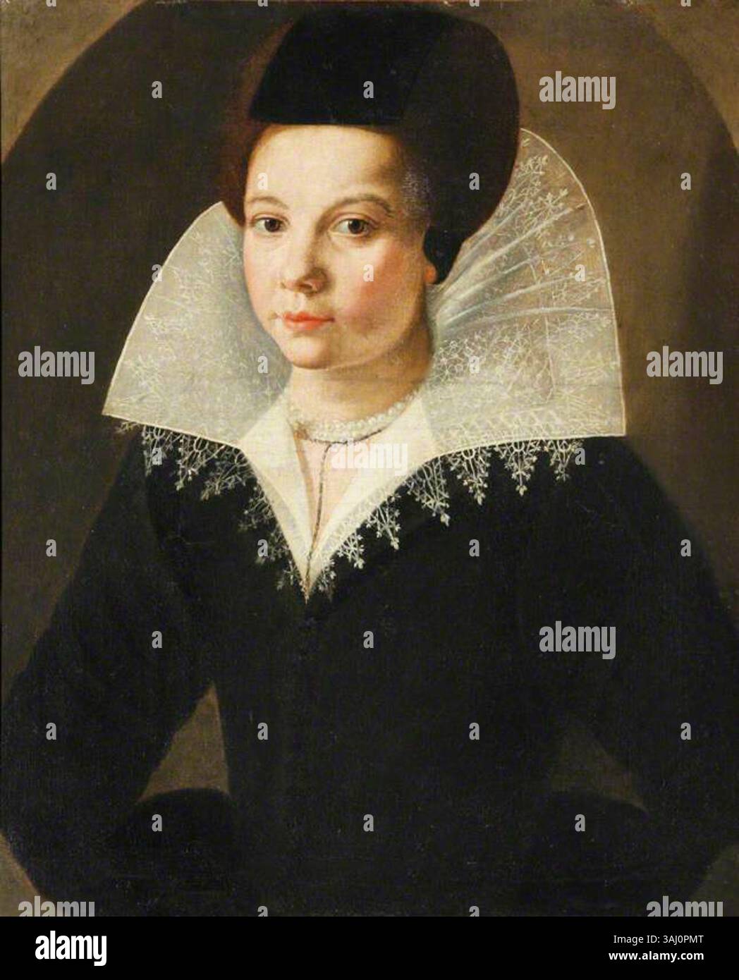 This 17th-century Dutch portrait features an unknown girl. Painted ...