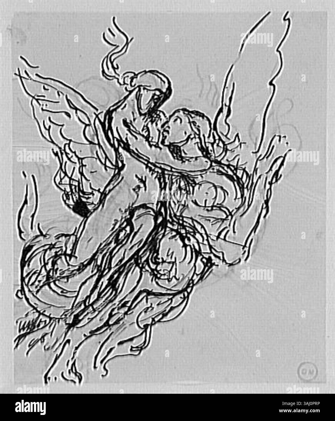 'Etude d'une Chimère' by Gustave Moreau is a study from the 1850-1895 ...