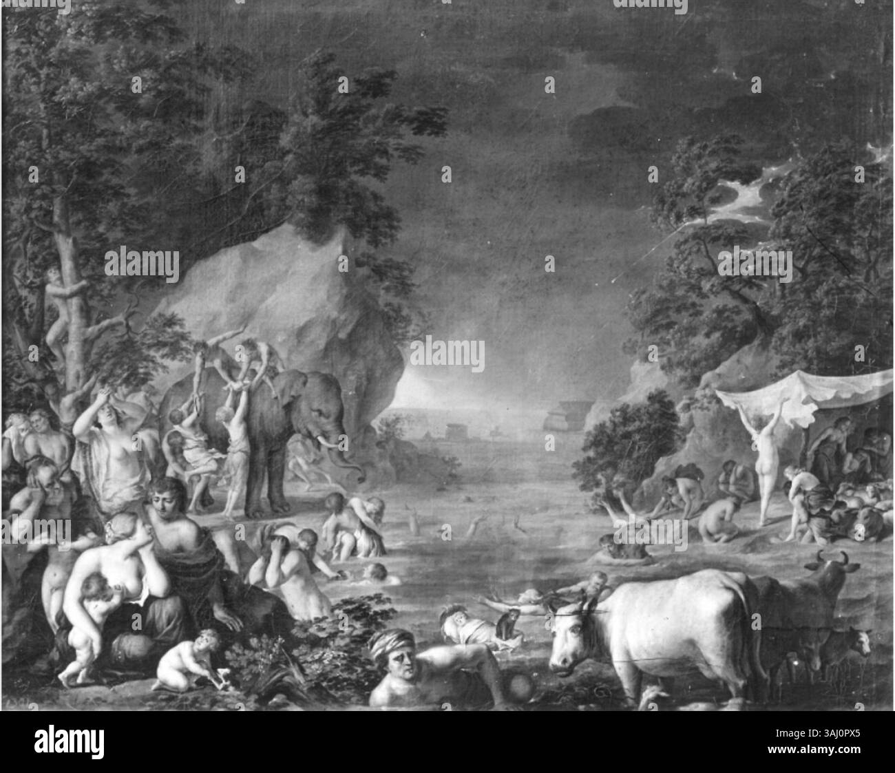 'The Great Flood' by Peter van Halen, painted between 1644 and 1687 ...