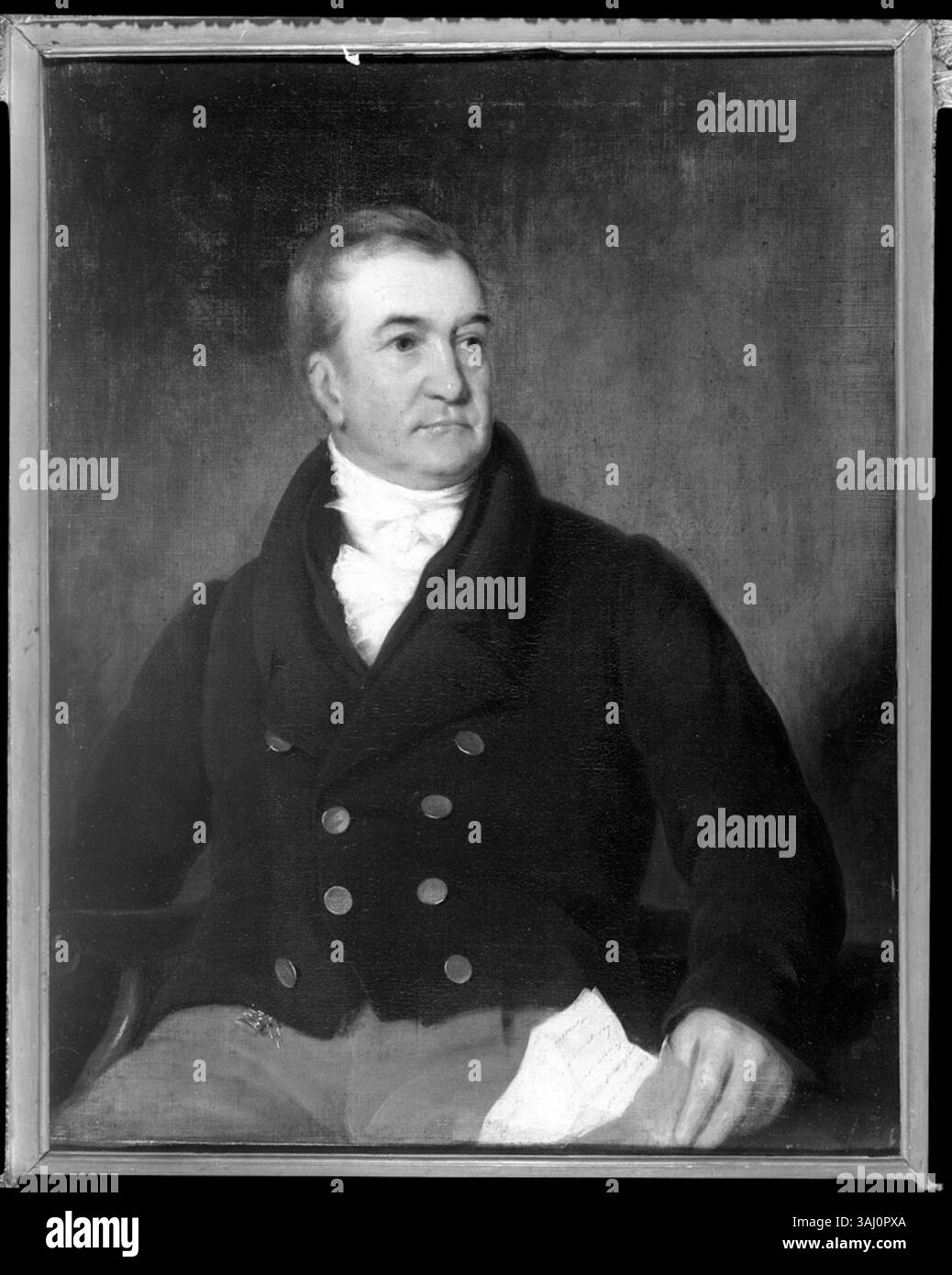 This early 19th-century oil painting by W. Dunbrick portrays an unknown ...