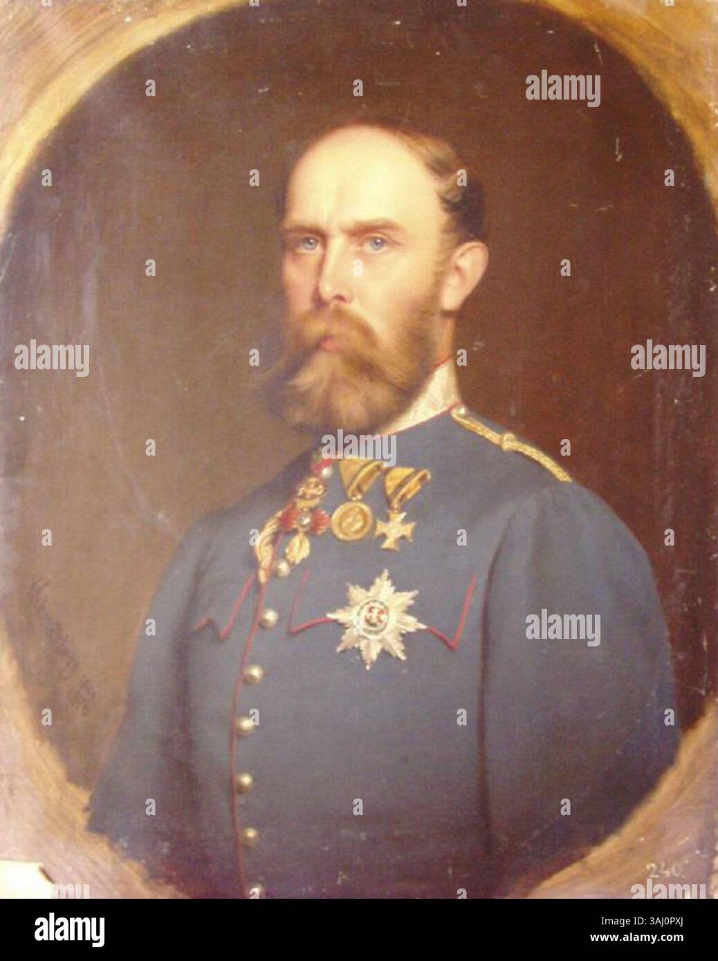 A portrait by Franz Schrotzberg from 1876 depicting Karl Ludwig ...