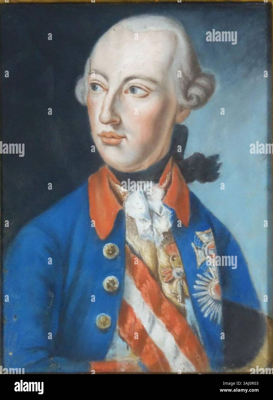 This 18th-century pastel portrait of Joseph II, Holy Roman Emperor ...