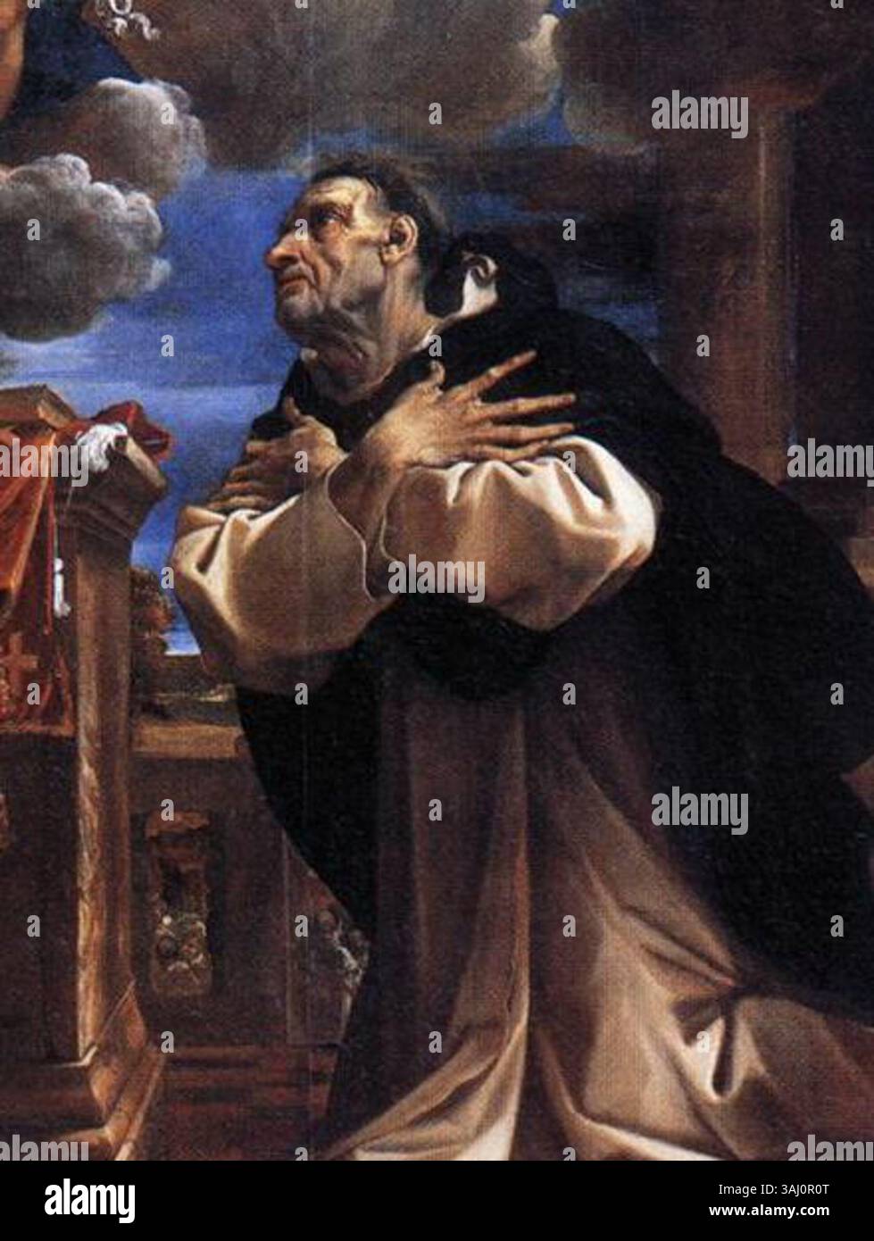 Ludovico Carracci's 1594 painting, 'The Apparition of the Virgin to ...