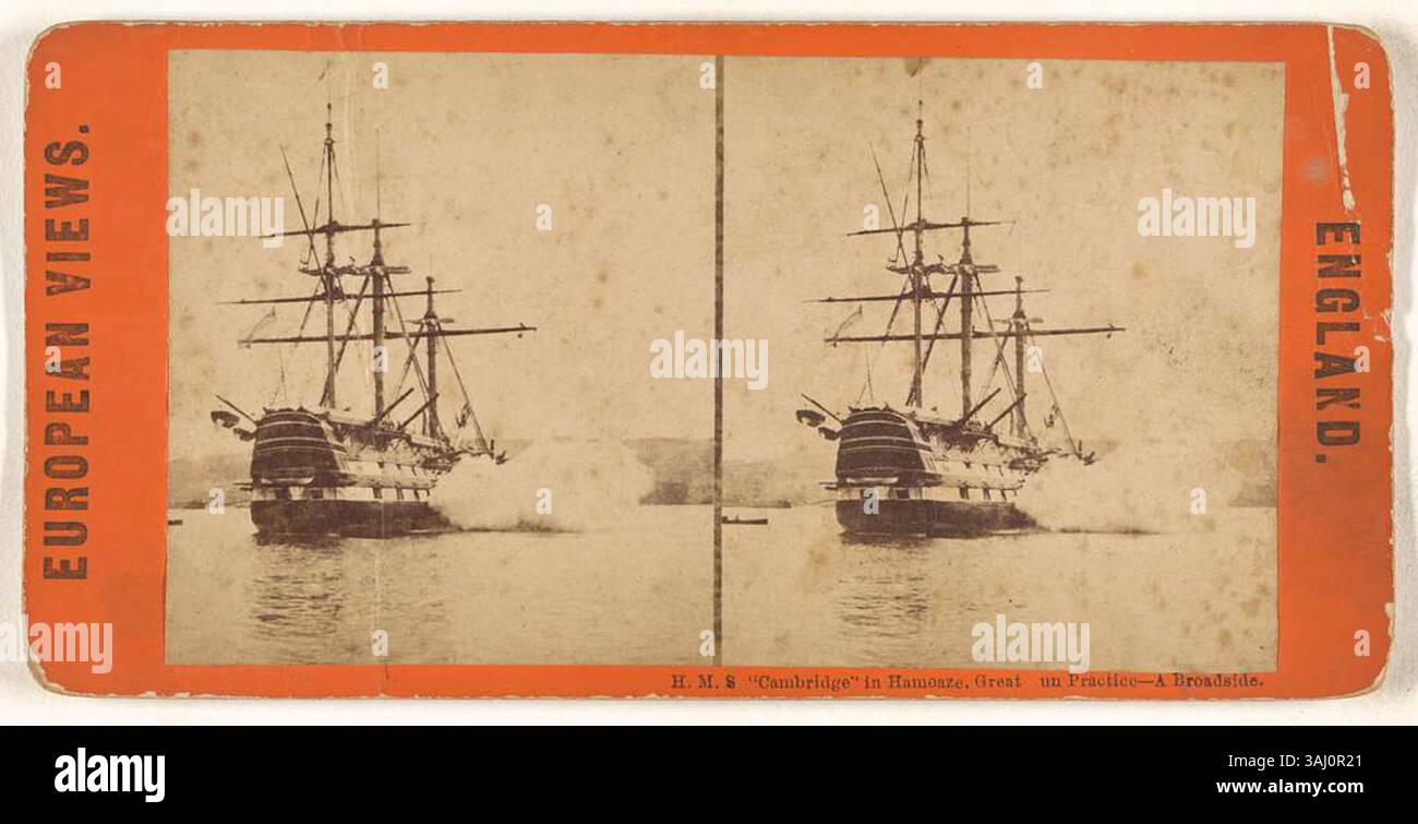 This 1861 photograph by George Washington Wilson shows the HMS ...