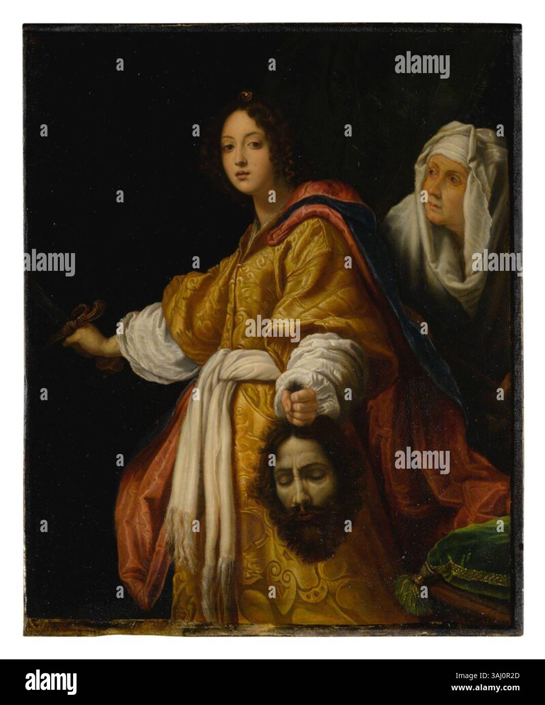 This artwork after Cristofano Allori shows Judith holding the severed ...