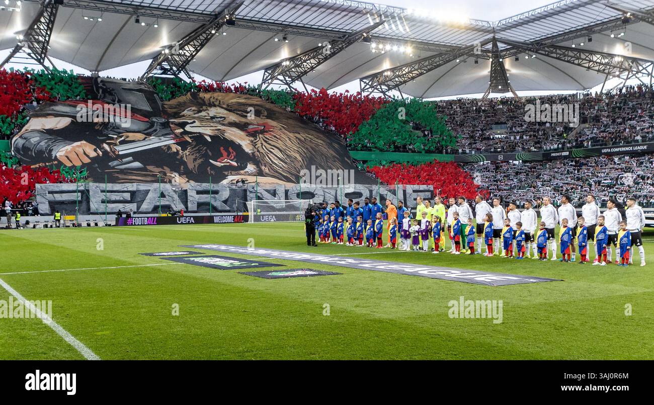 Polish Army Stadium, Warsaw, Poland. 10th Apr, 2025. UEFA Europa ...