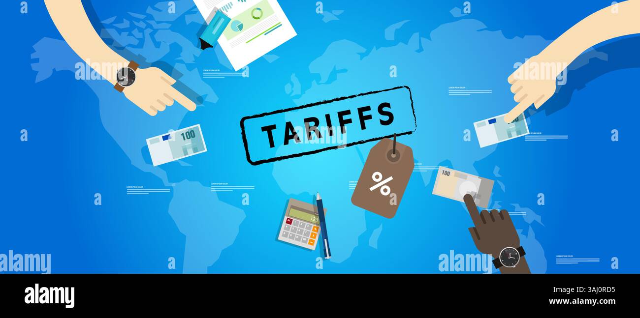 Tariff world trade transaction import tariffs trade war country ...