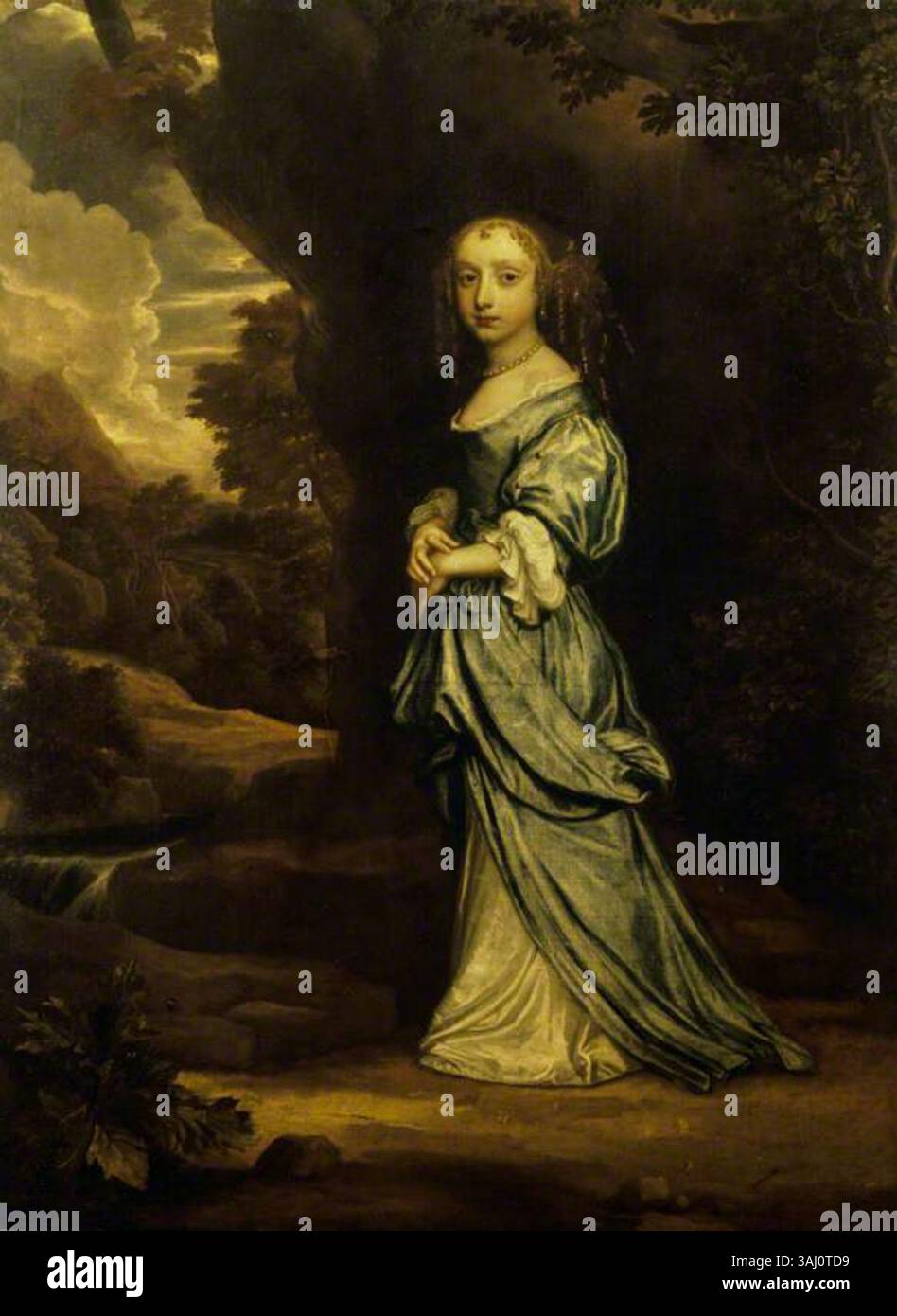 This portrait, painted in the studio of Peter Lely, depicts Lady ...