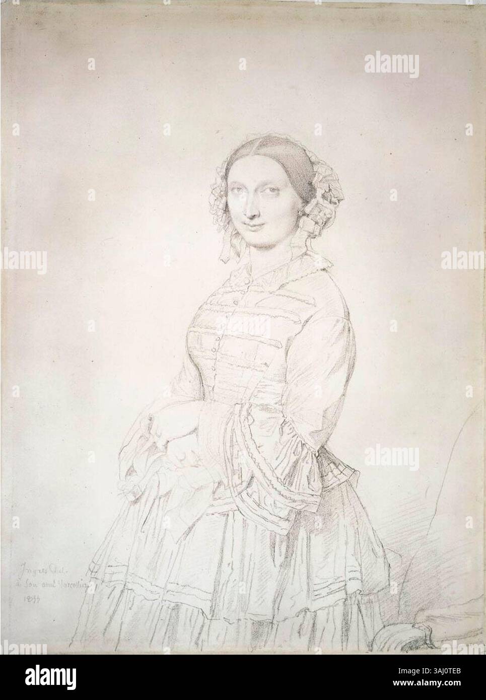 Jean-Auguste-Dominique Ingres' 1855 portrait of Madame Augustin ...
