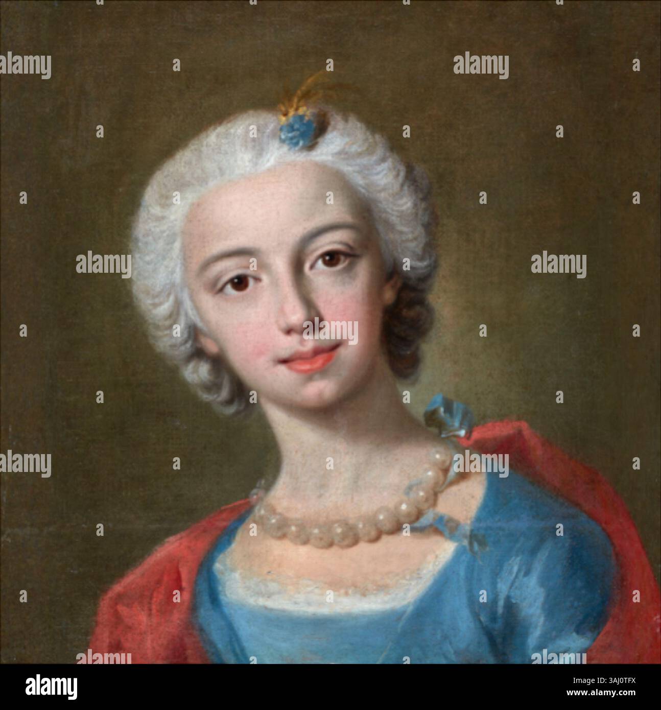 The portrait 'Infanta María Antonia Fernanda de Borbón' by Louis-Michel ...
