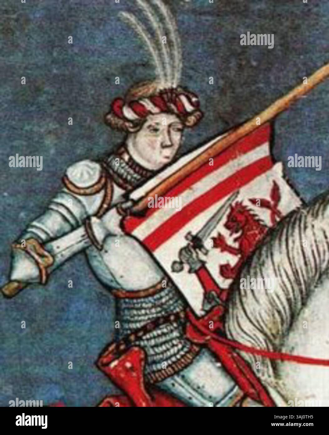 This image from Hrvoje's Missal, dated 1404, shows a cropped version of ...