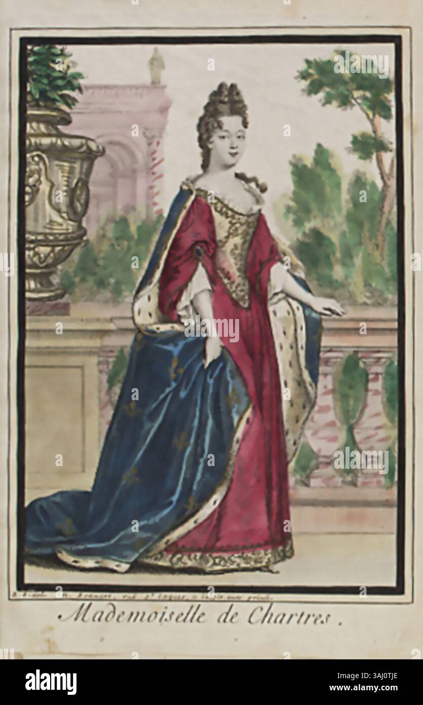 This 17th-century engraving by Nicolas Bonnart portrays Élisabeth ...
