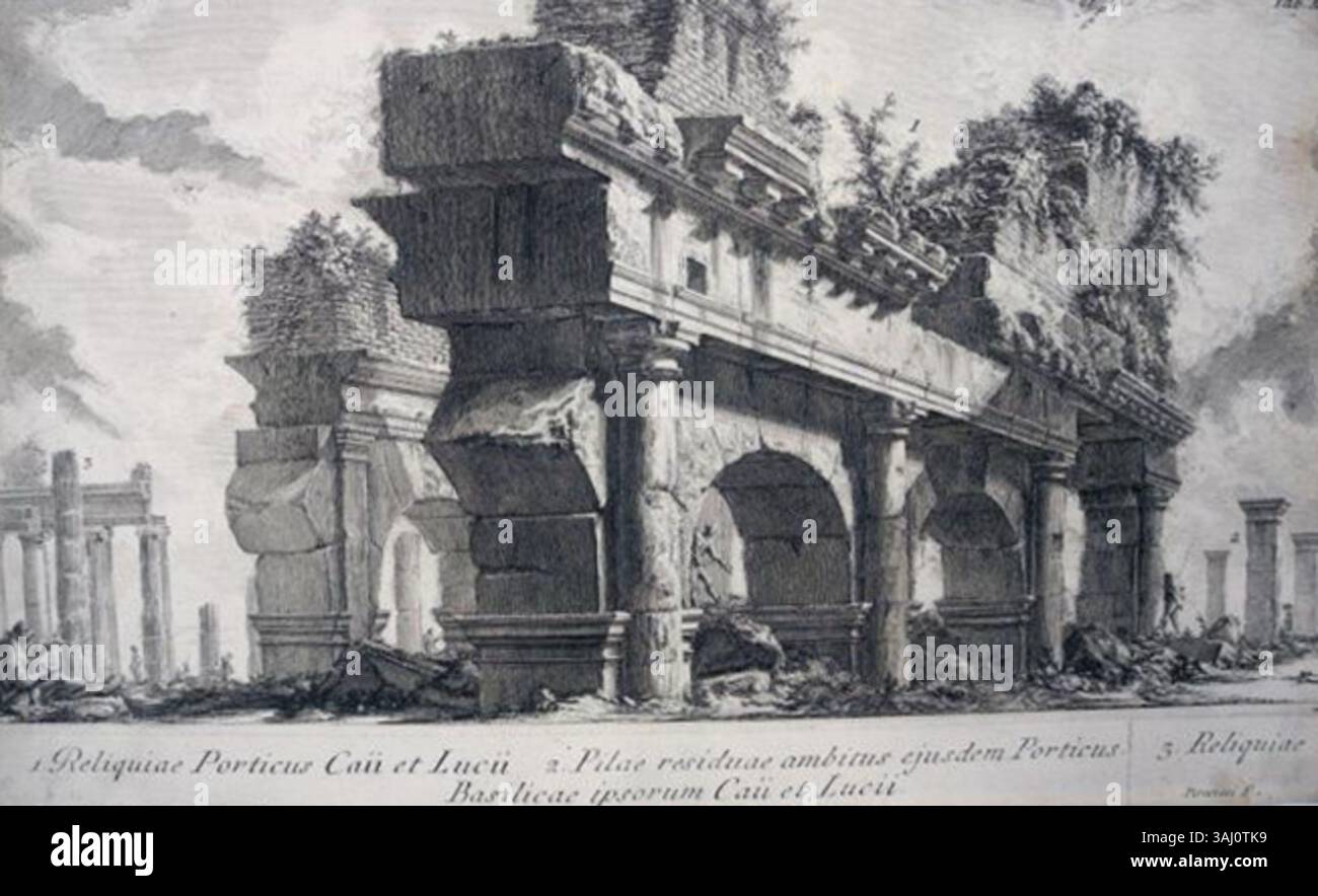 'Porticus Caii et Lucii' by Giovanni Battista Piranesi, published in ...