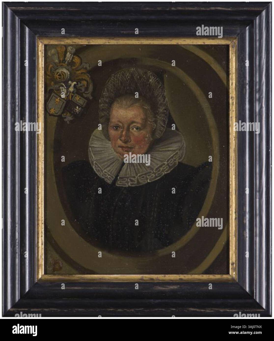 This 1610-1619 oil on copper portrait depicts Aelcke Hansdr. Van Galama ...