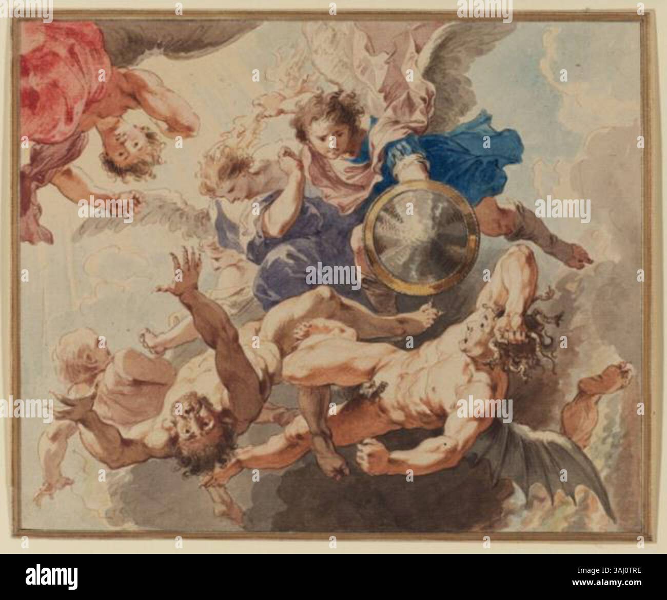 Jacob de Wit's circa 1730 painting, 'The Fall of the Rebel Angels ...