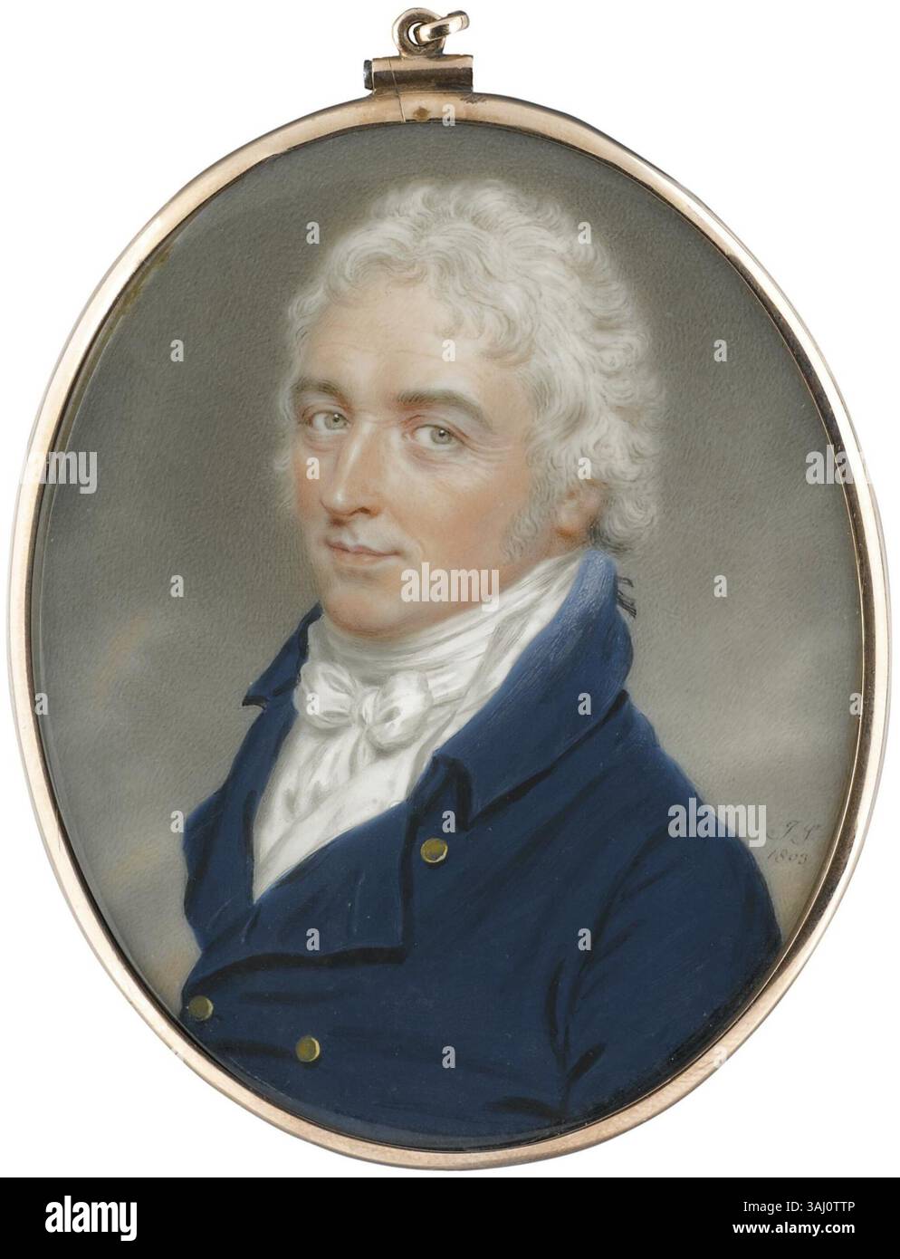 This 1805 miniature portrait by John Smart shows John Buck of Halifax ...