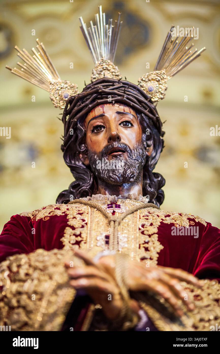 In Seville, a Baroque sculpture of Nuestro Padre Jesus de la Sentencia ...