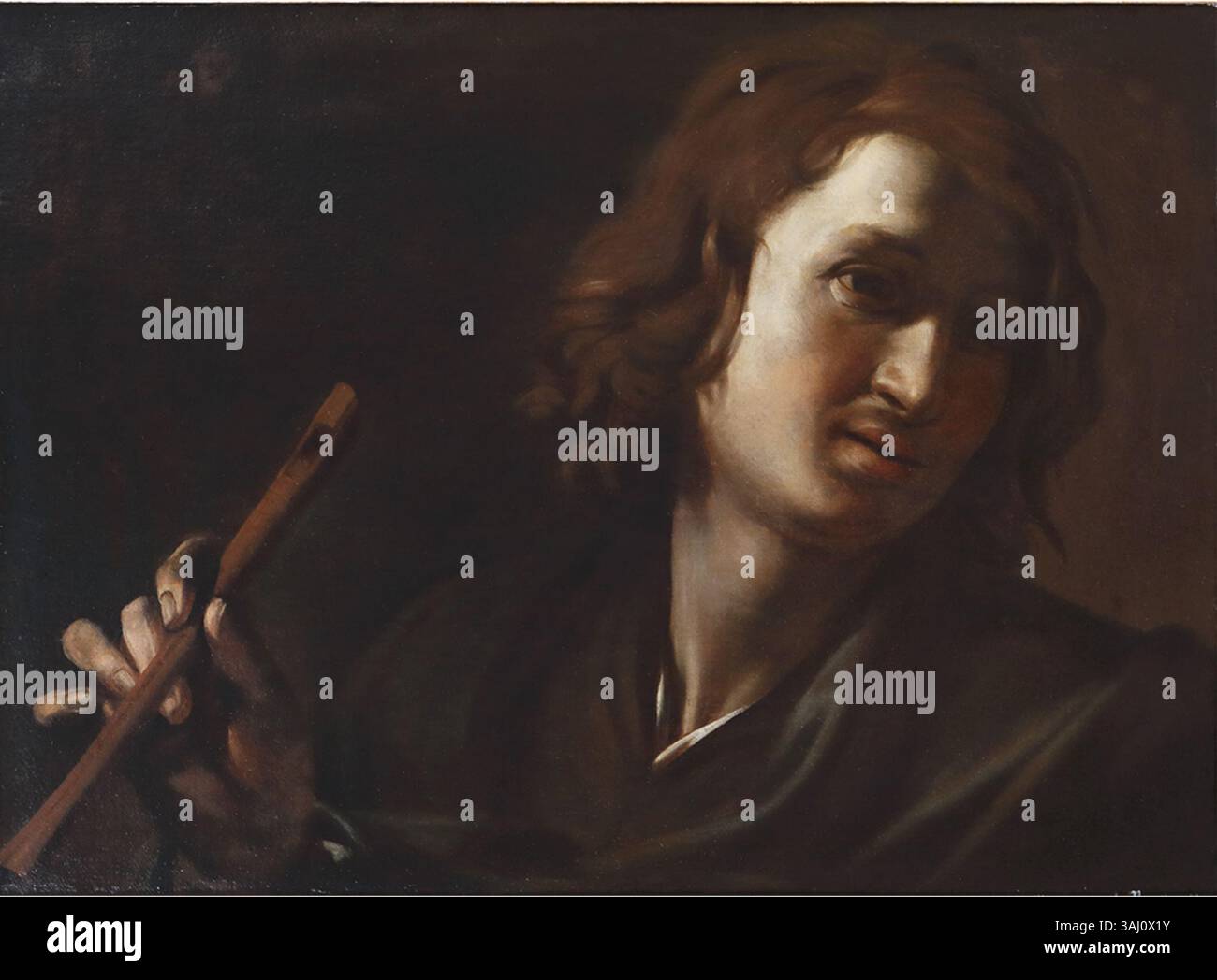 This 1640 painting attributed to Bartolomeo Mendozzi depicts a recorder ...