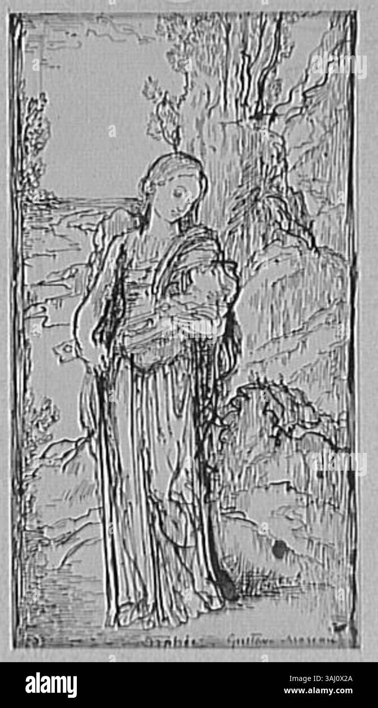 This study by Gustave Moreau focuses on Orpheus, exploring the figure's ...