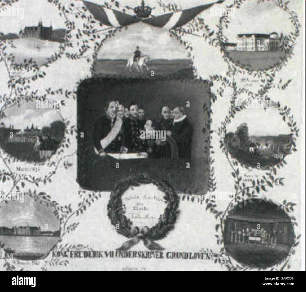 This painting by H. P. Jensen from 1878 depicts King Frederik VII of ...