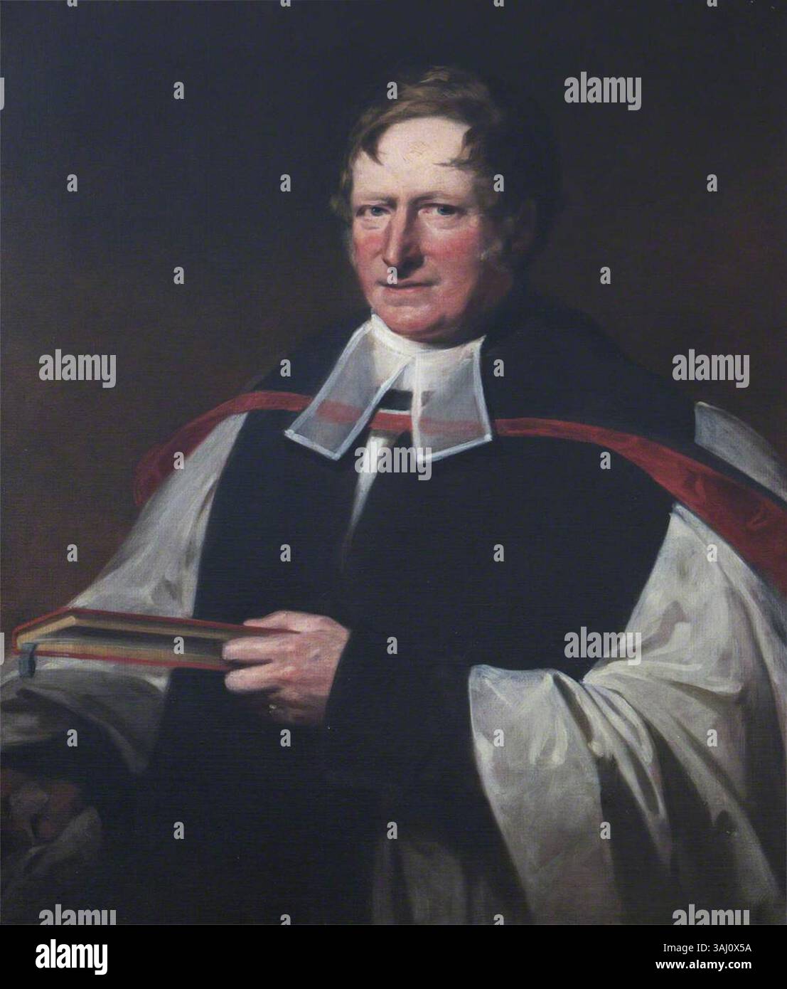 This portrait of the Honourable and Reverend Richard Cust, painted in 1849, portrays him in ...