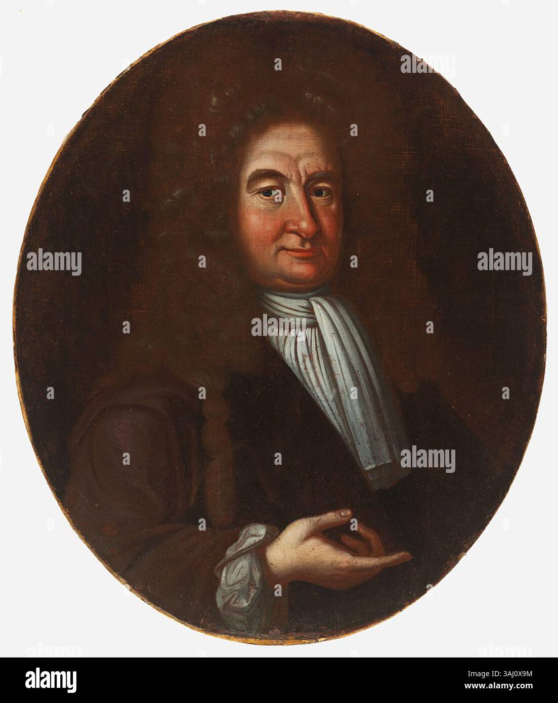 This early 18th-century oil painting depicts Wait Still Winthrop, a ...