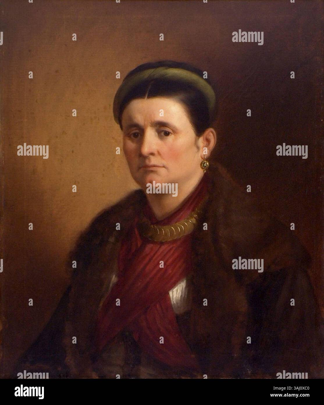 Portrait of Stanija Risti by Ura Jaki, created between 1871 and 1872 ...
