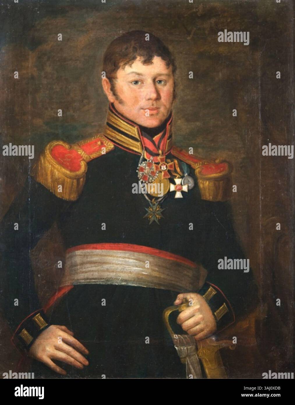 This 1830s portrait of Peter Vasilievich Suvorov, painted by an ...