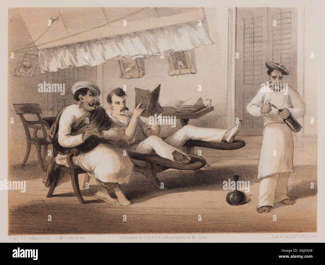 Print titled 'Our Moonshee' from the series 'Curry and Rice on Forty ...