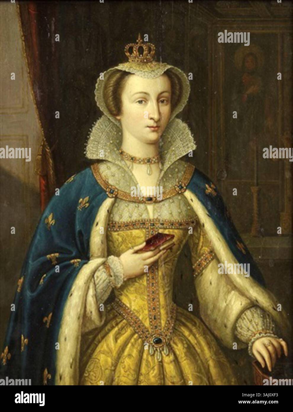 This portrait of Mary, Queen of Scots (1542–1587), wife of Francis II ...