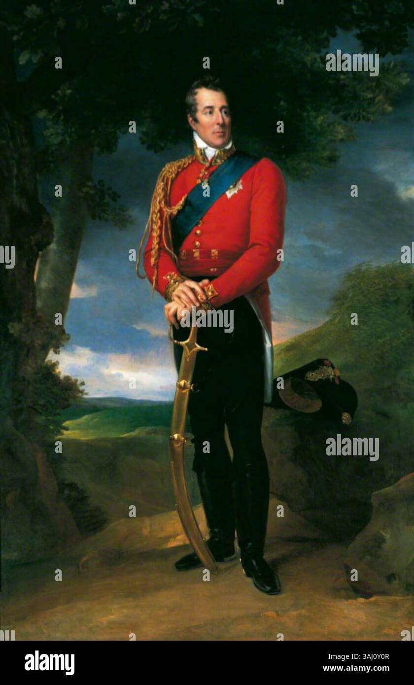 Portrait of Arthur Wellesley, the 1st Duke of Wellington, painted by ...