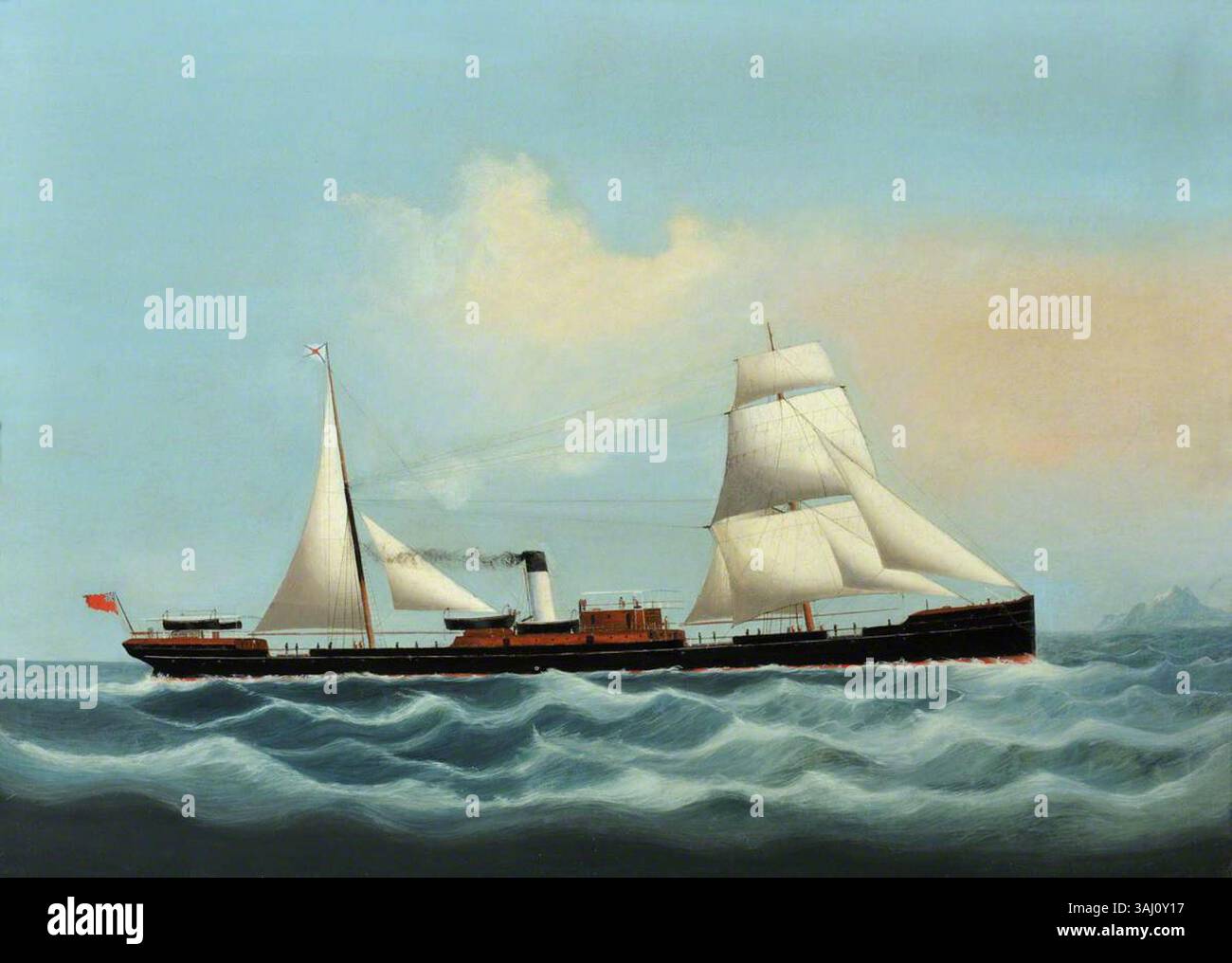 This circa 1880 painting by the Chinese School depicts a British ...