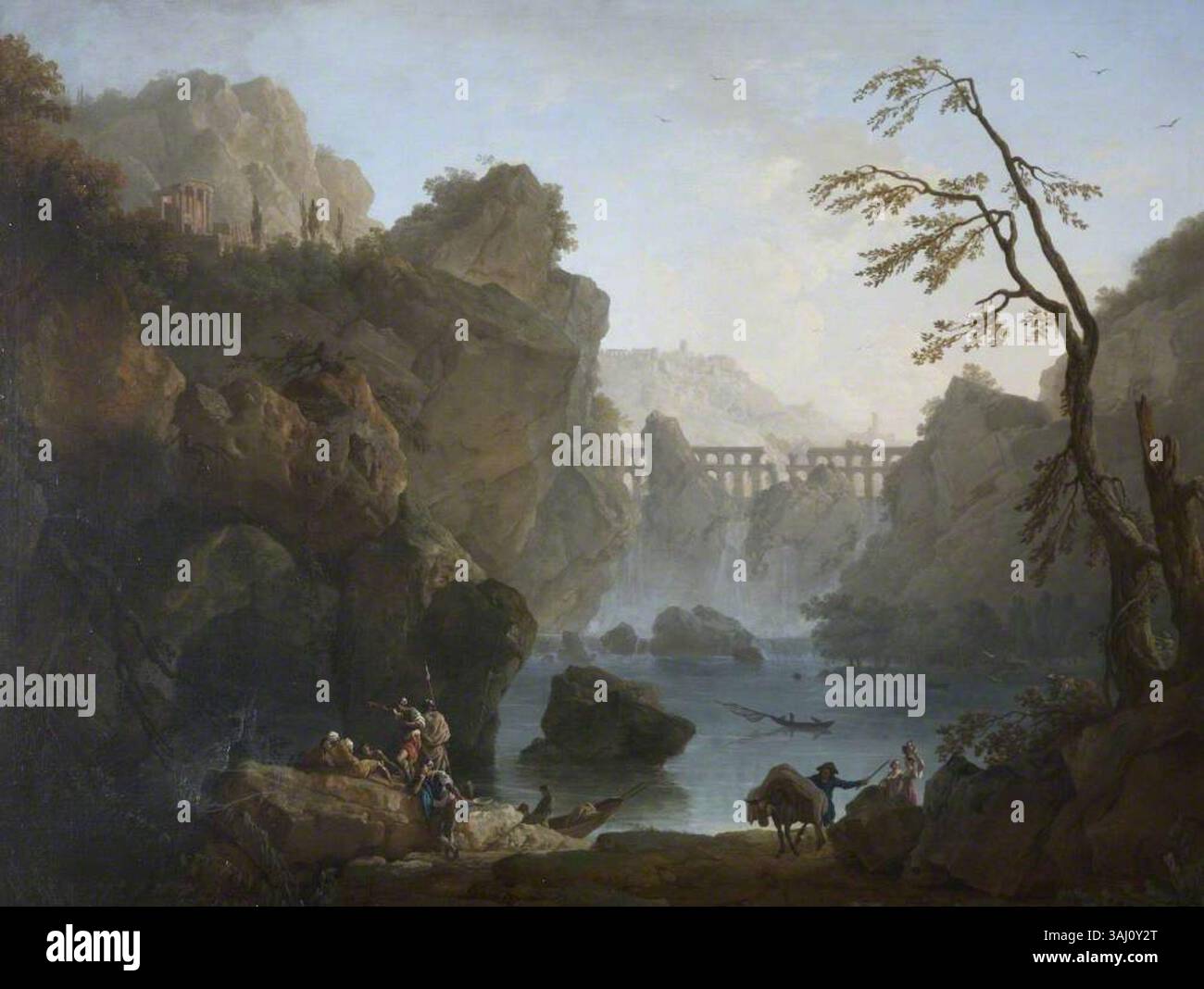 This 18th-century landscape, created between 1760 and 1799, shows an ...