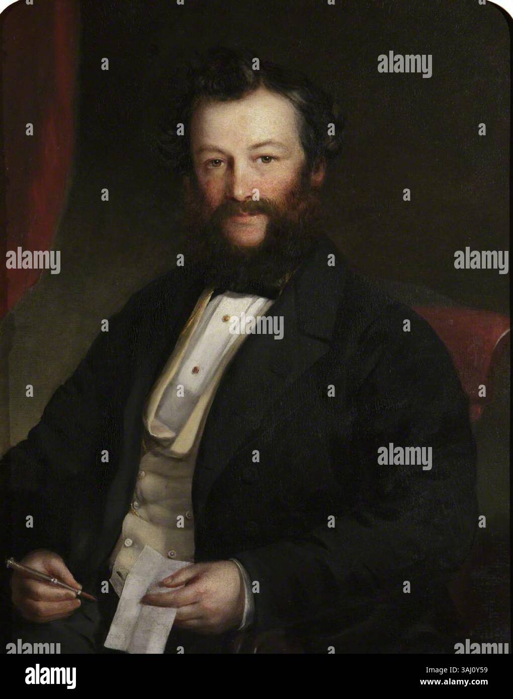 This portrait of John Gerard Heath Lander, painted between circa 1850 ...
