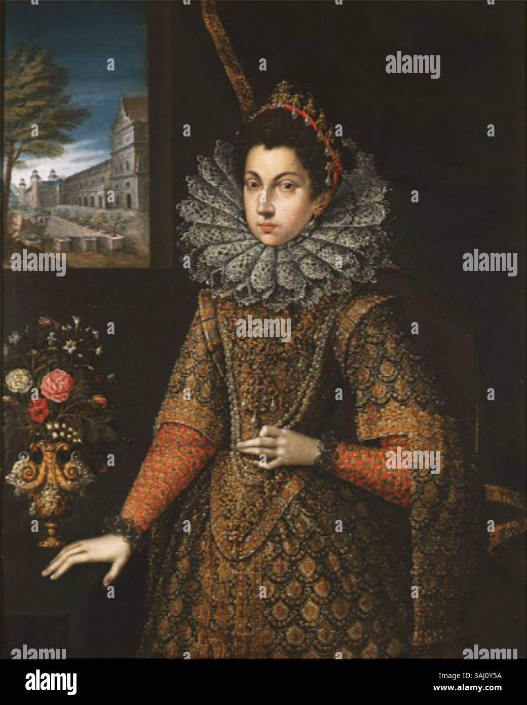 A portrait of Catherine Michelle of Austria, Duchess of Savoy, painted ...