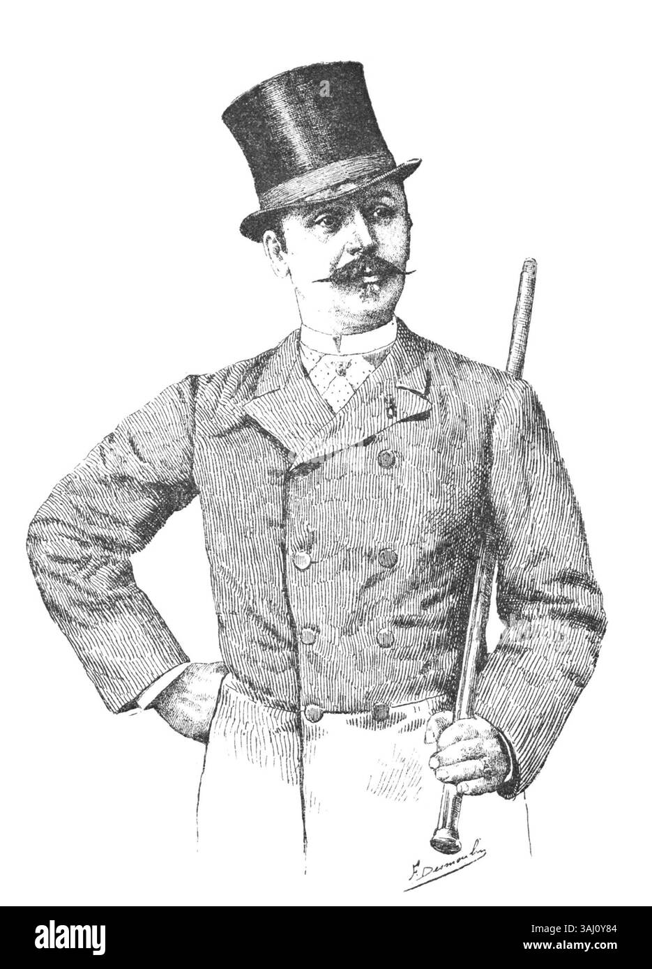 This 1888 portrait by Fernand Desmoulin depicts the Baron de Vaux, a ...