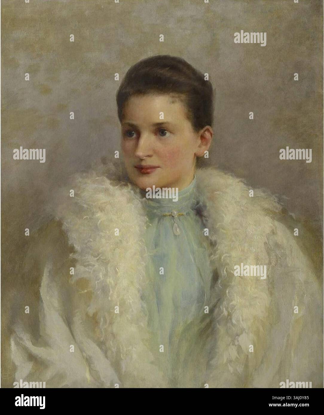 Portrait of Princess Wilhelmina Lobkowicz, daughter of Moic, 9th Prince ...
