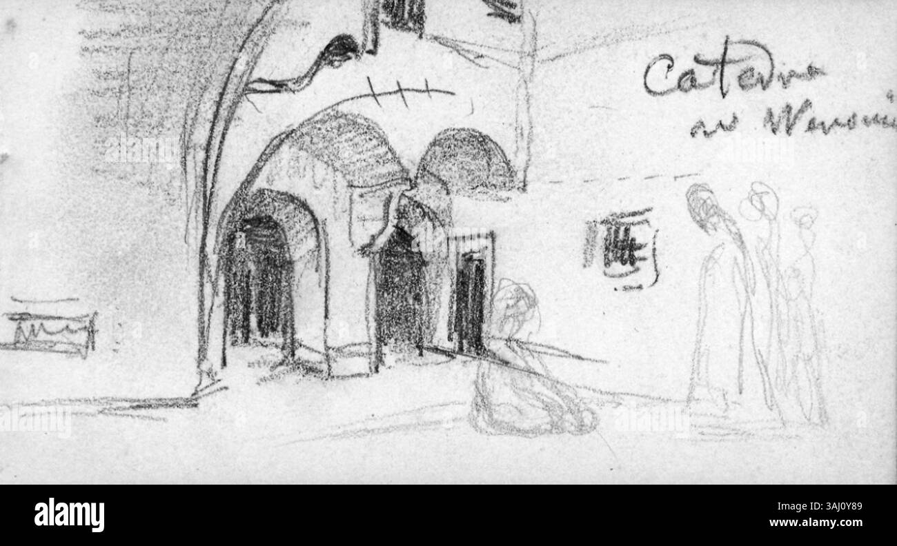 Study for the painting 'Christ and the Sinner' by Henryk Siemiradzki ...