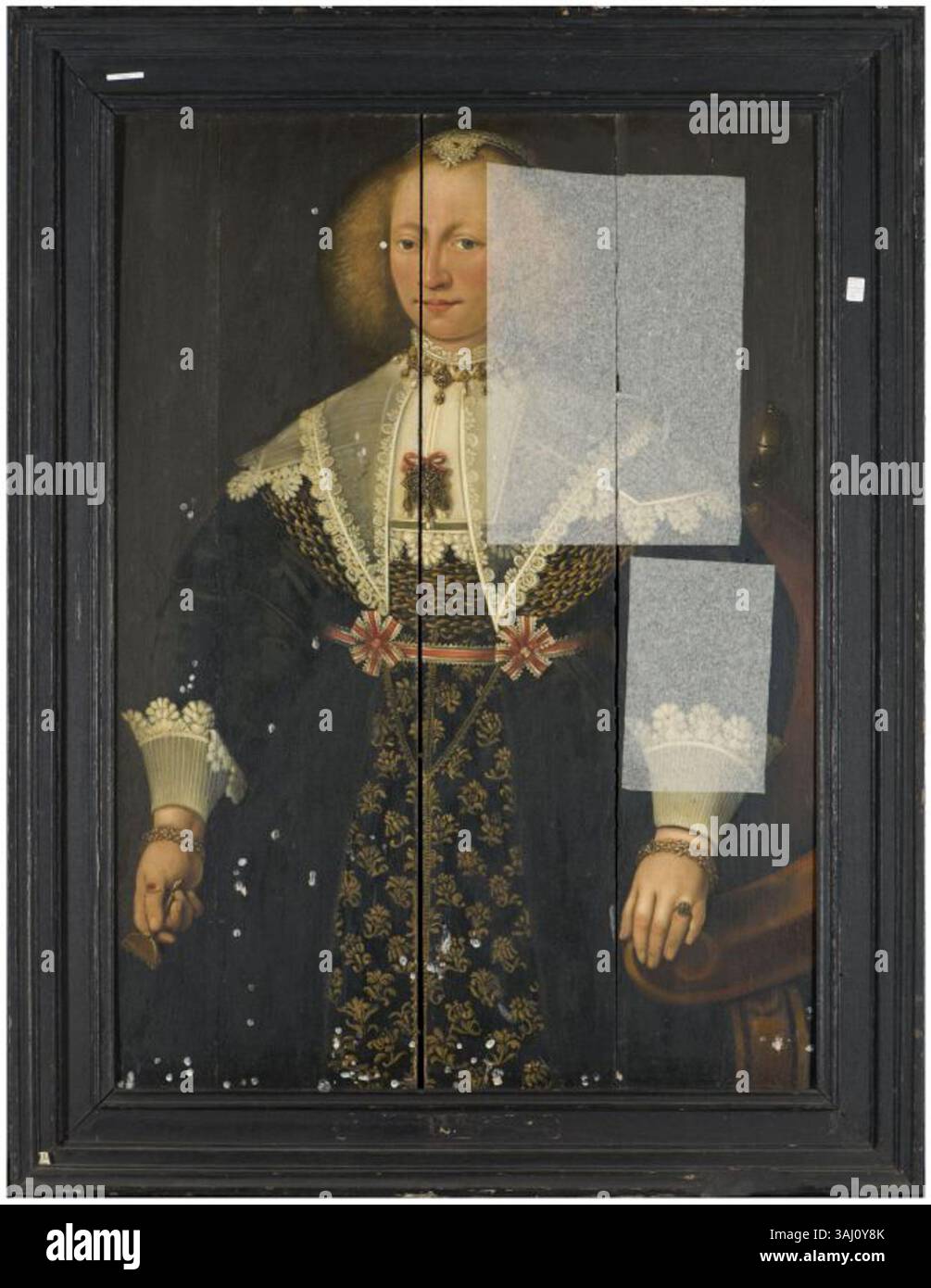 The portrait of Anna van Wijtsma (1613-1652), painted in 1644, is an ...