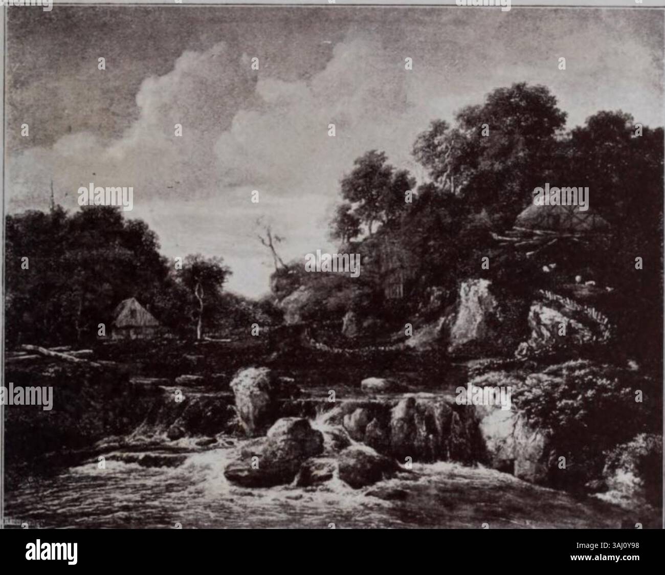 This oil painting by Jacob van Ruisdael, created in 1661, depicts a ...