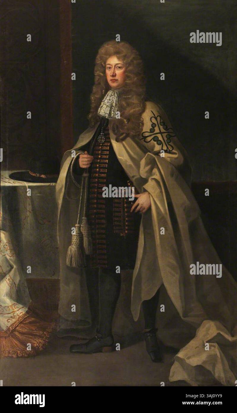 This circa 1686-1687 portrait attributed to Godfrey Kneller depicts Sir Thomas Jeffreys ...