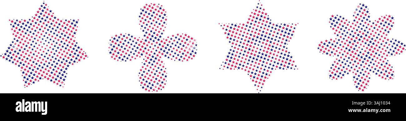 Collection of halftone shapes Stock Vector Image & Art - Alamy